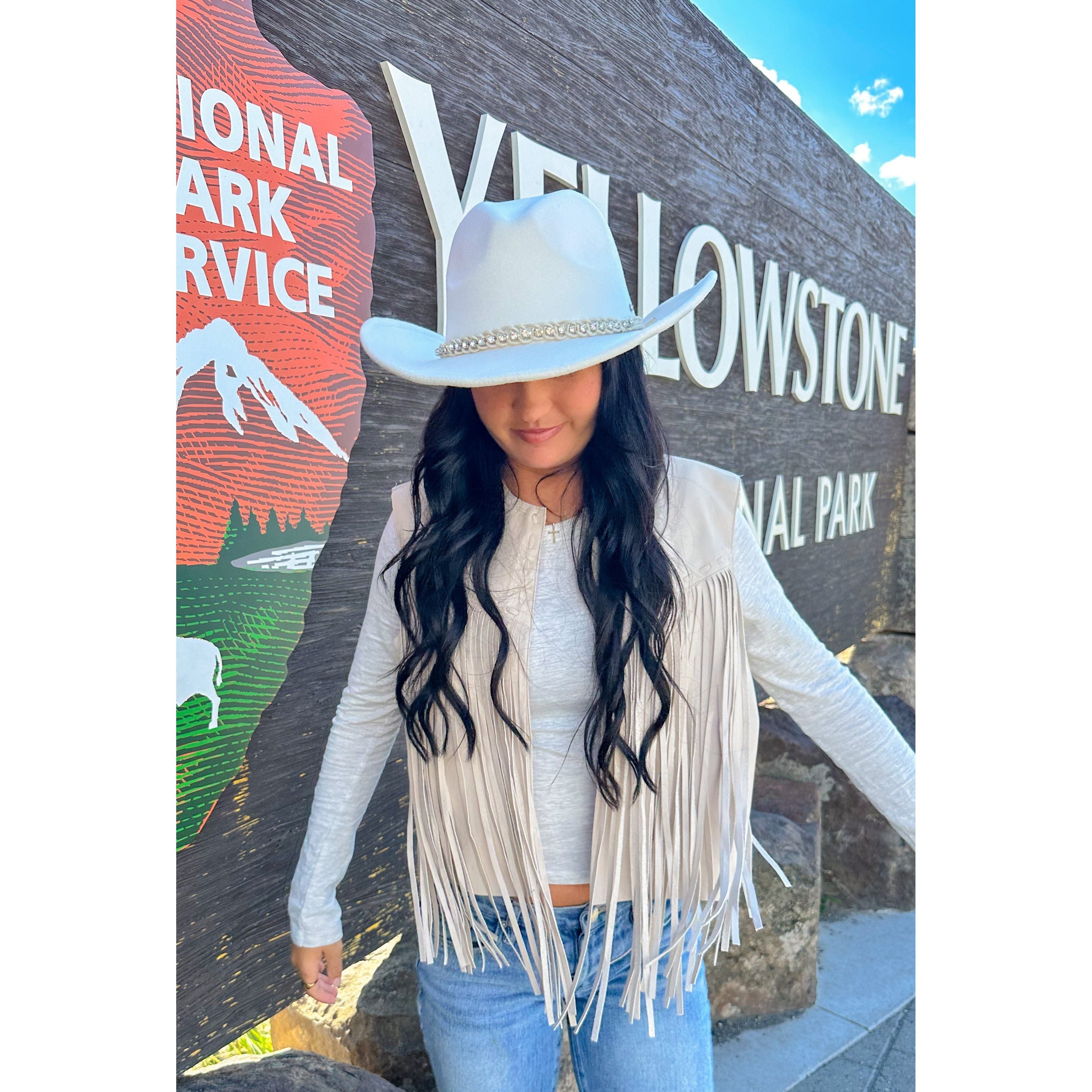 Modesto Vegan Fabric Cowboy Hat VCC0080 – ccbeanie.com