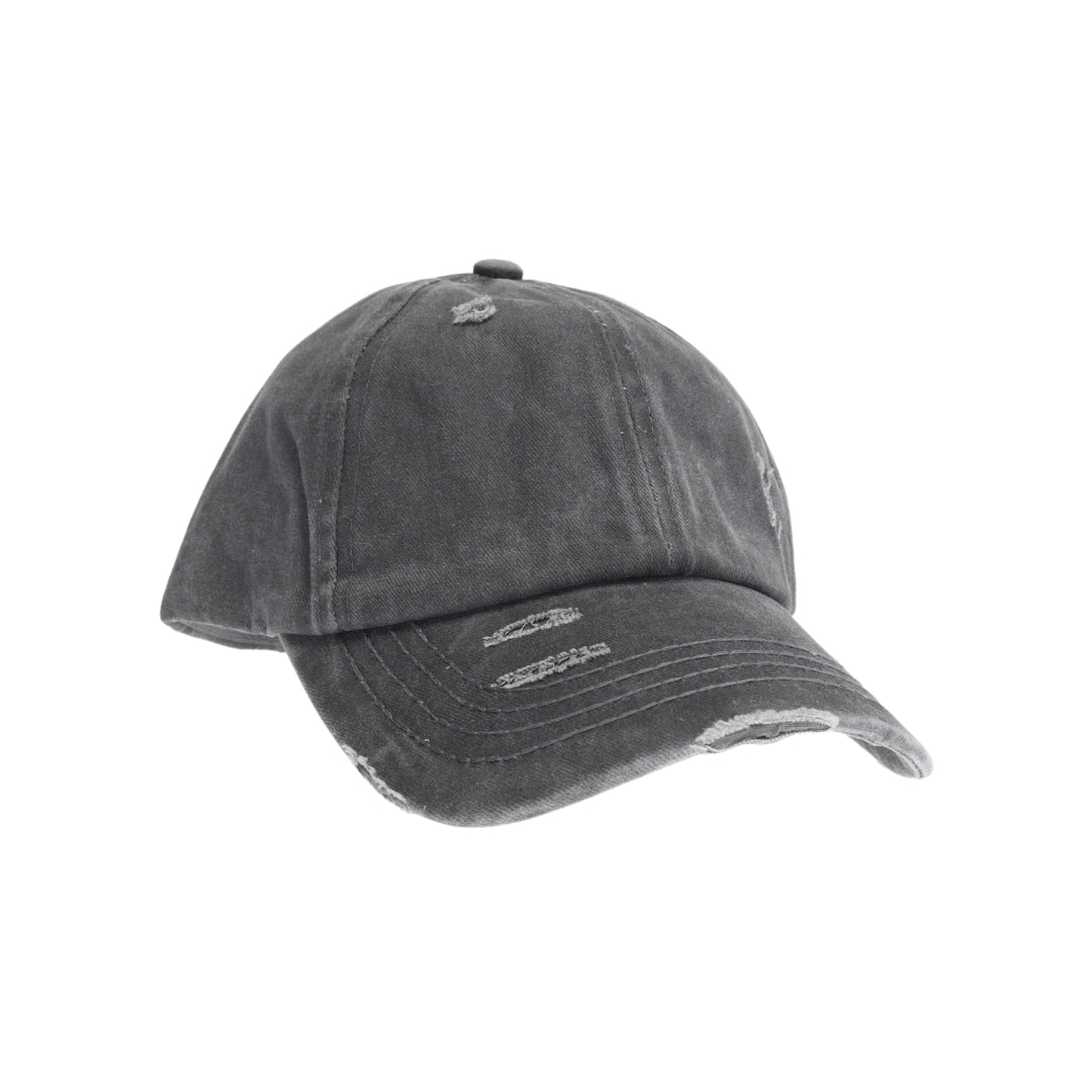 Washed Denim Criss-Cross High Ponytail CC Ball Cap BT799C – ccbeanie.com